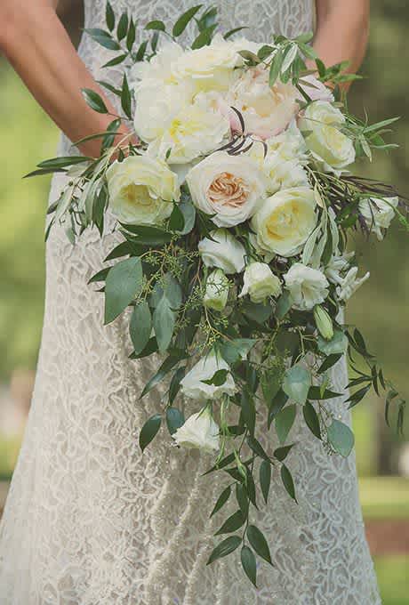 Ivory and Greenery Rustic Bridal Bouquet Please Give 3 Business Days For Pick Up in Port St. Lucie FL Flagler Floral Co. Port St. Lucie