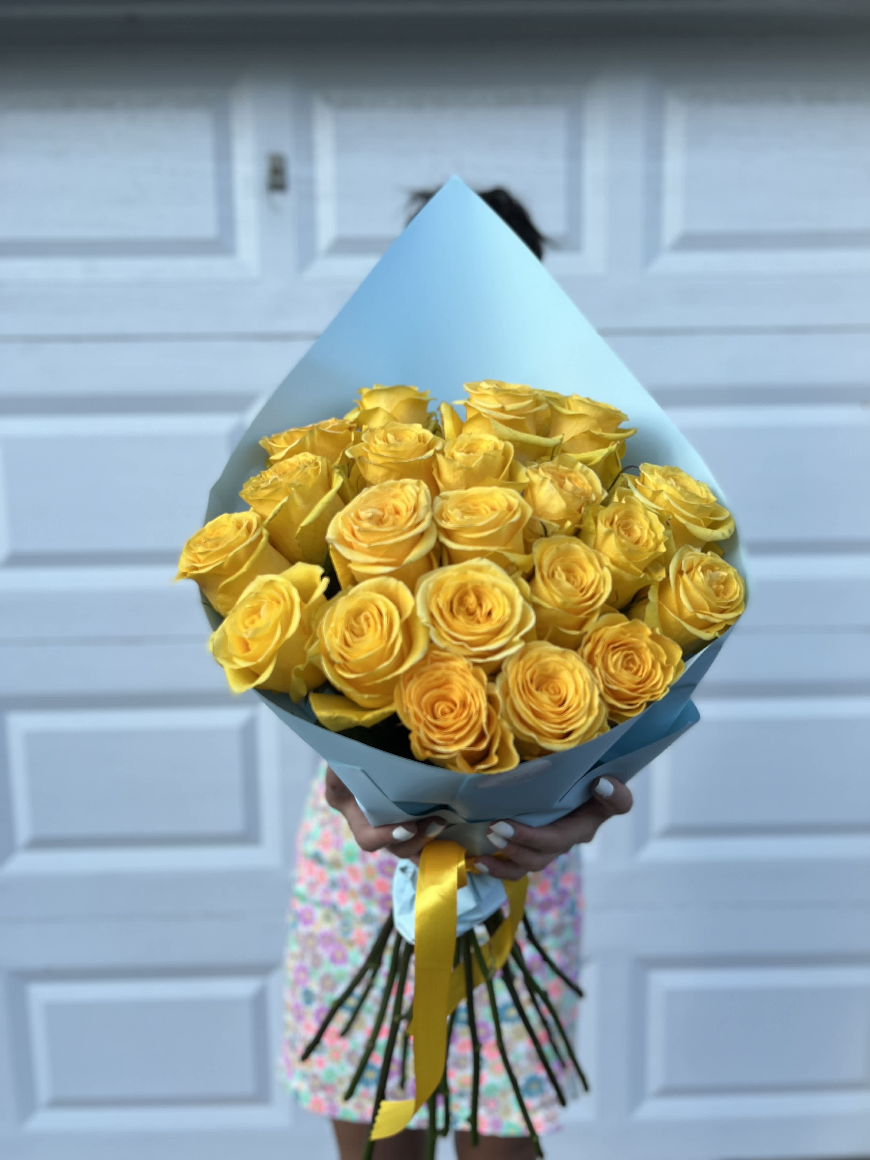 Golden glow roses by ZarAdis Flowers