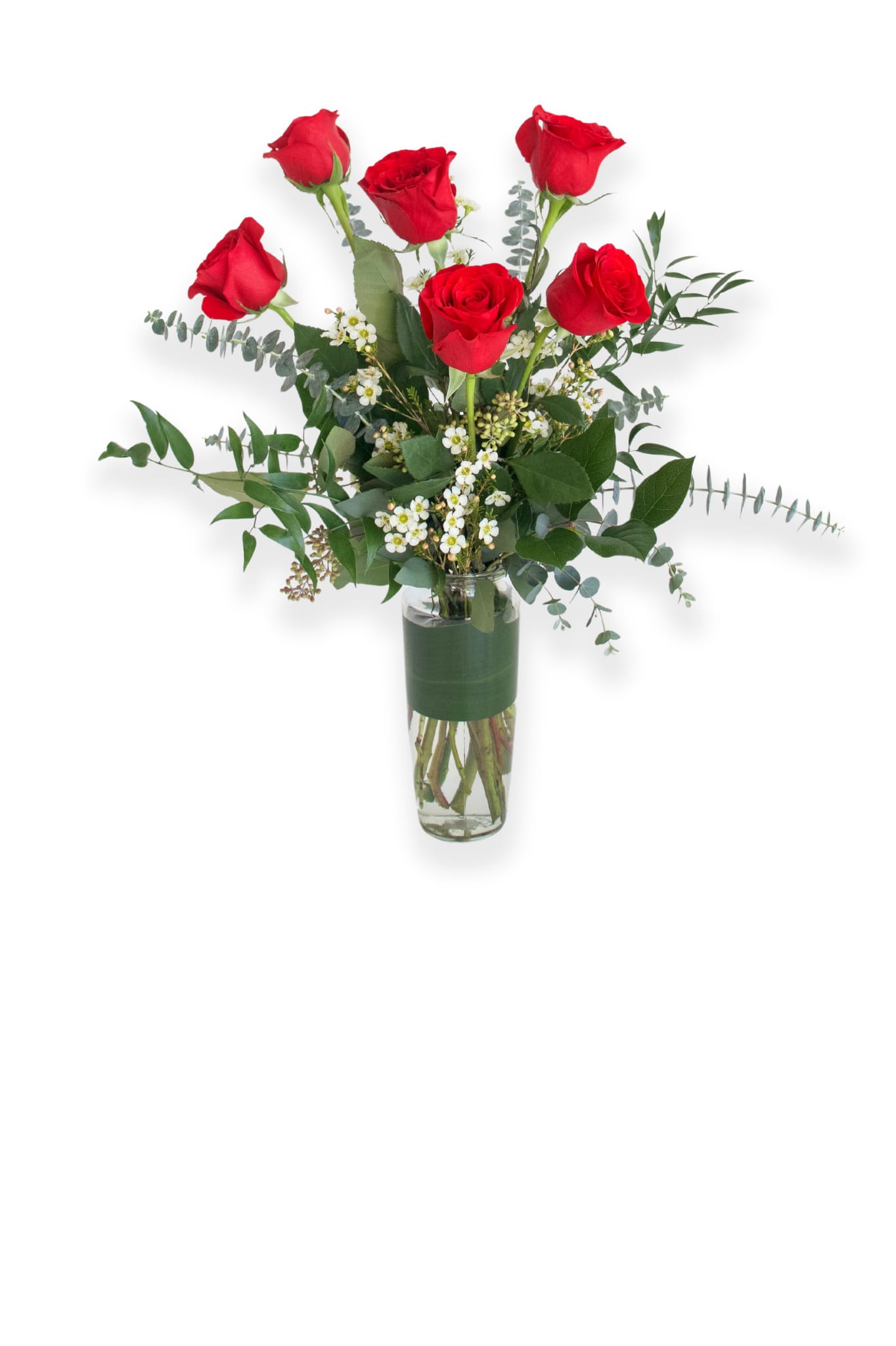 1/2 Dozen Red Rose by Wild Orchid Florist