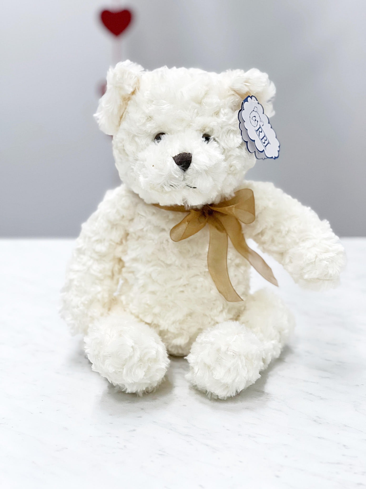 Teddy bear for Valentines by Twisted Vine Floral Design