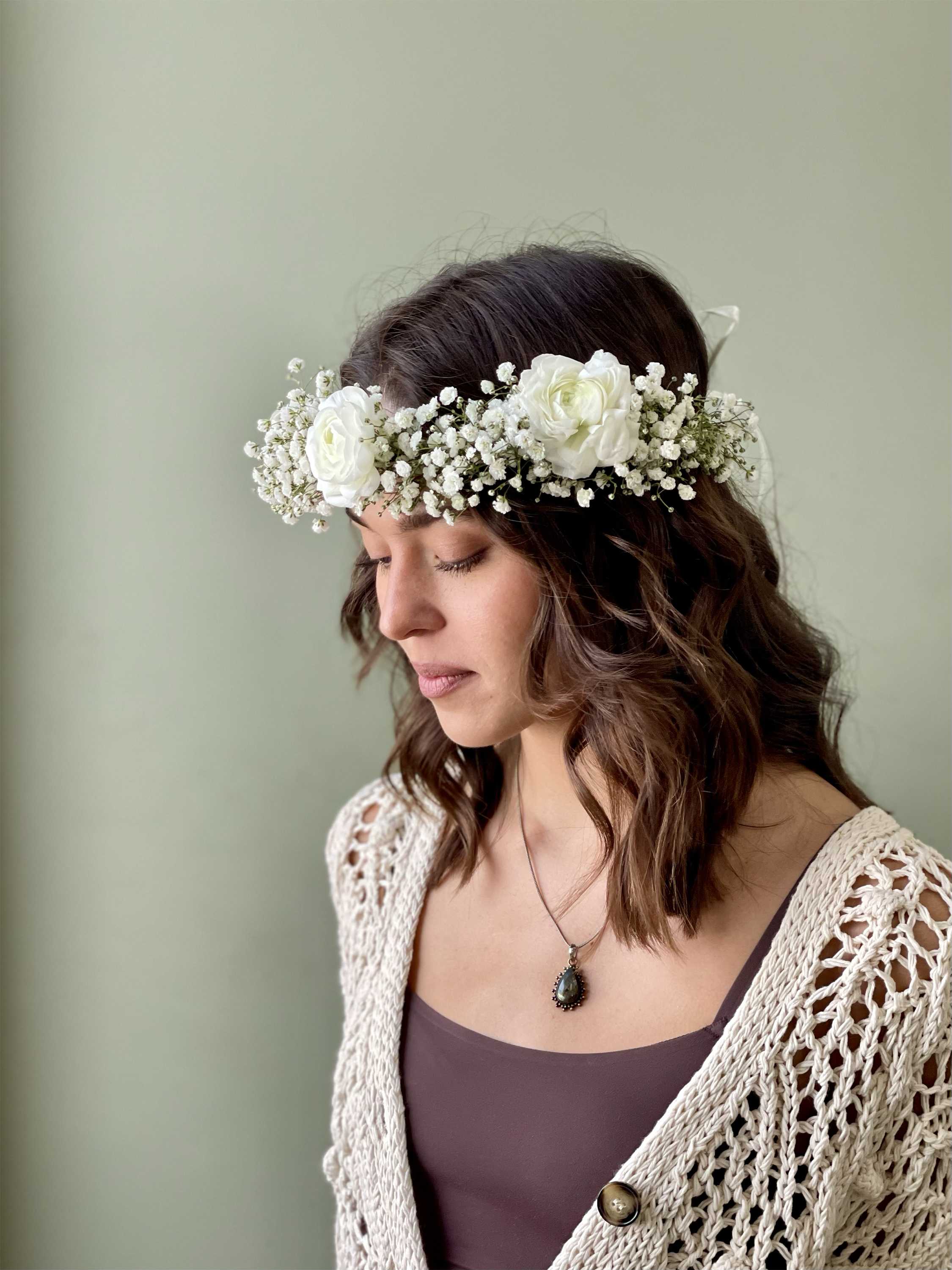 Floral Bliss Head Wreath by Sherwood Florist