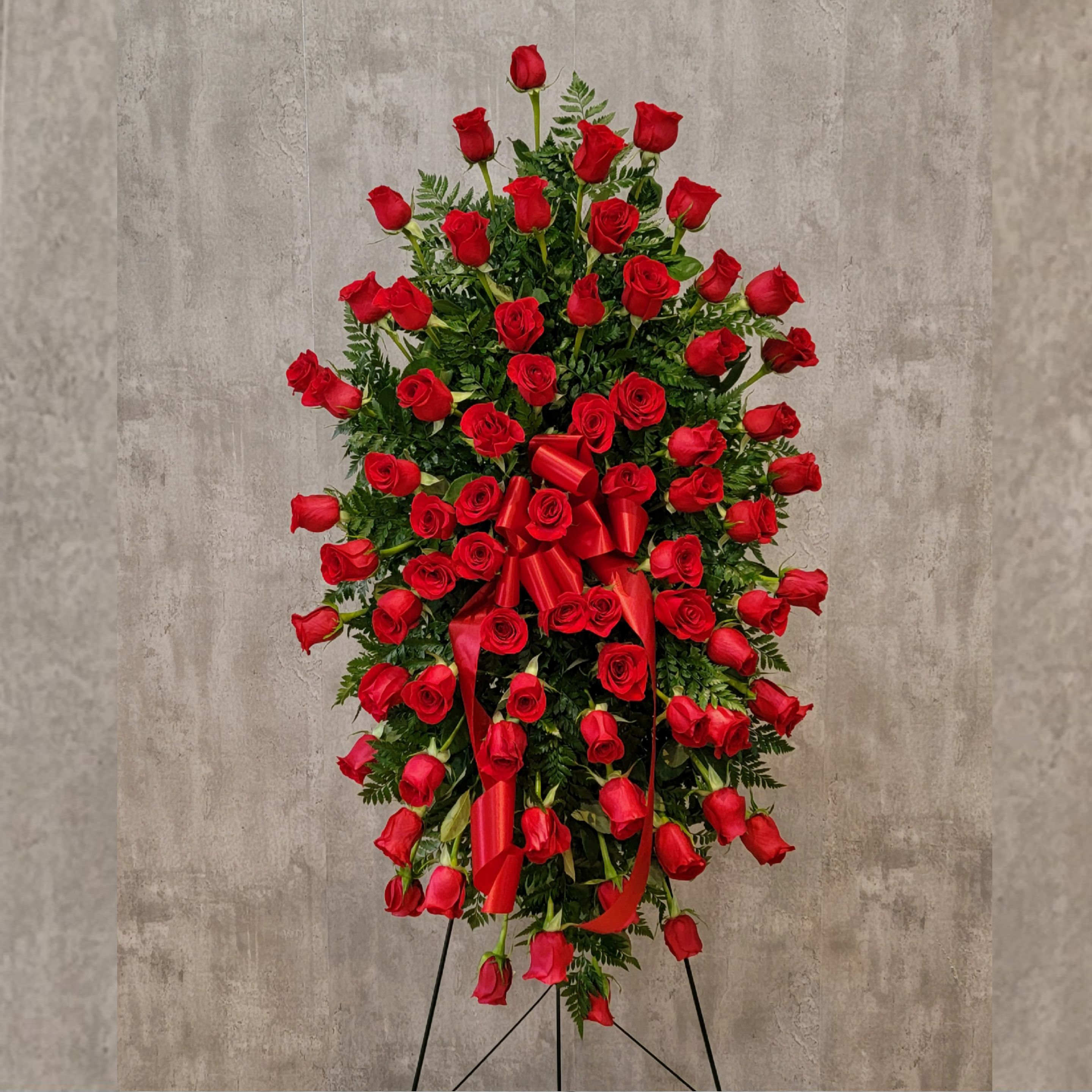 Radiant Roses Easel in Albuquerque, NM | Flowers by Zach-Low