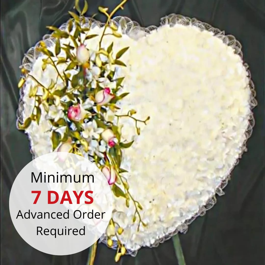 Watanabe Pure Heart Wreath in Honolulu, HI | Watanabe Floral, Inc.