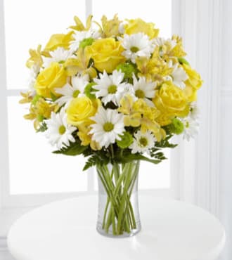 The Sunny Sentiments Bouquet in Coos Bay, OR | Checkerberry's Flowers ...