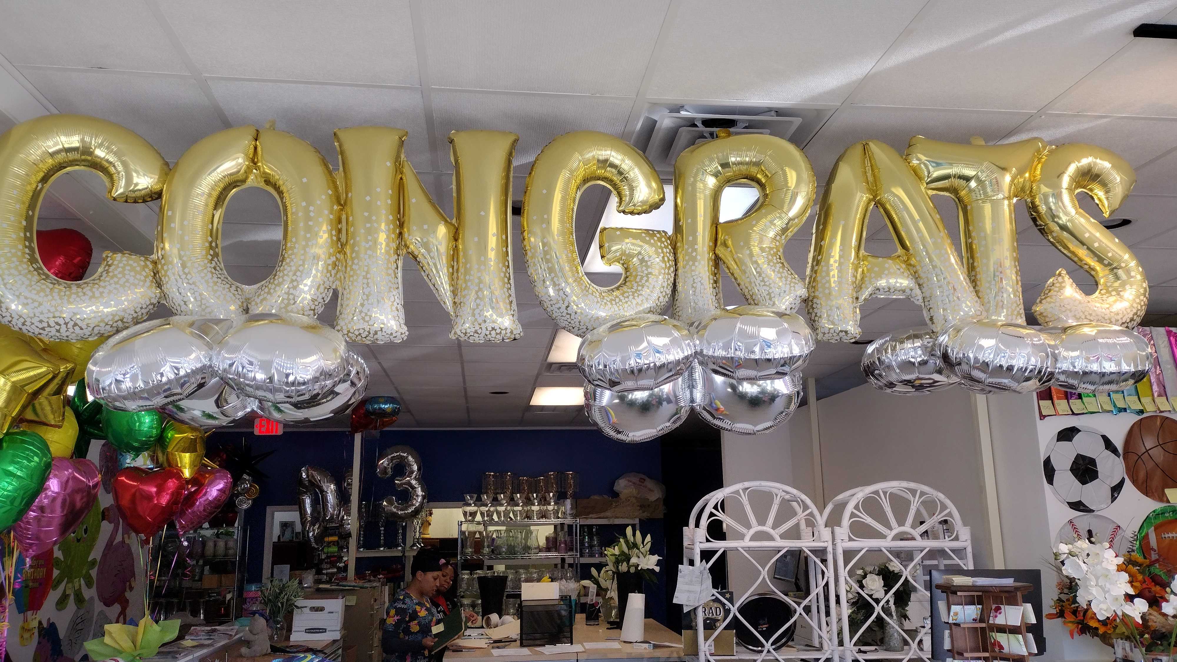 Congrats Balloons In Virginia Beach Va Zontini Event Decorators