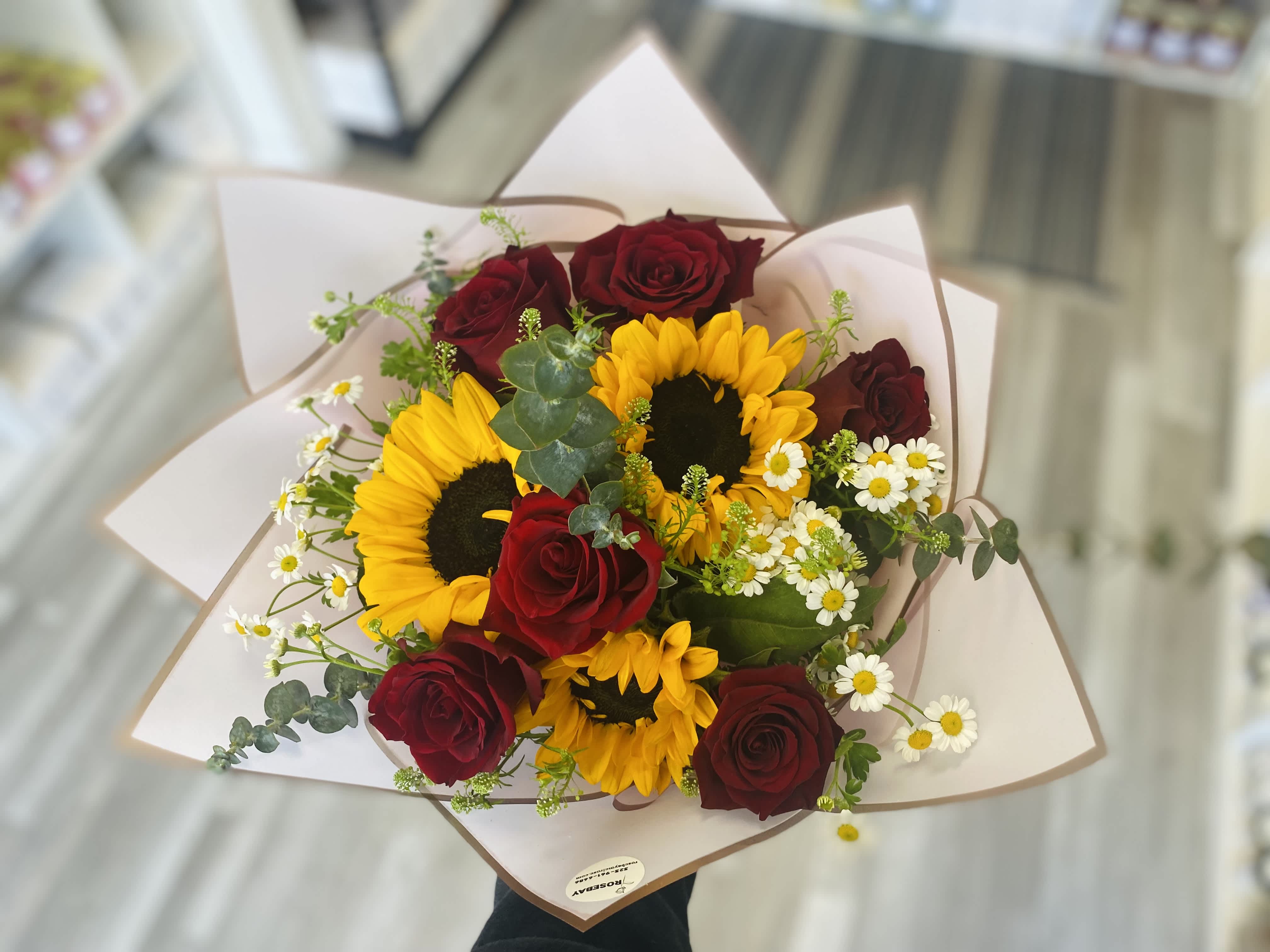 Sunflowers and roses store