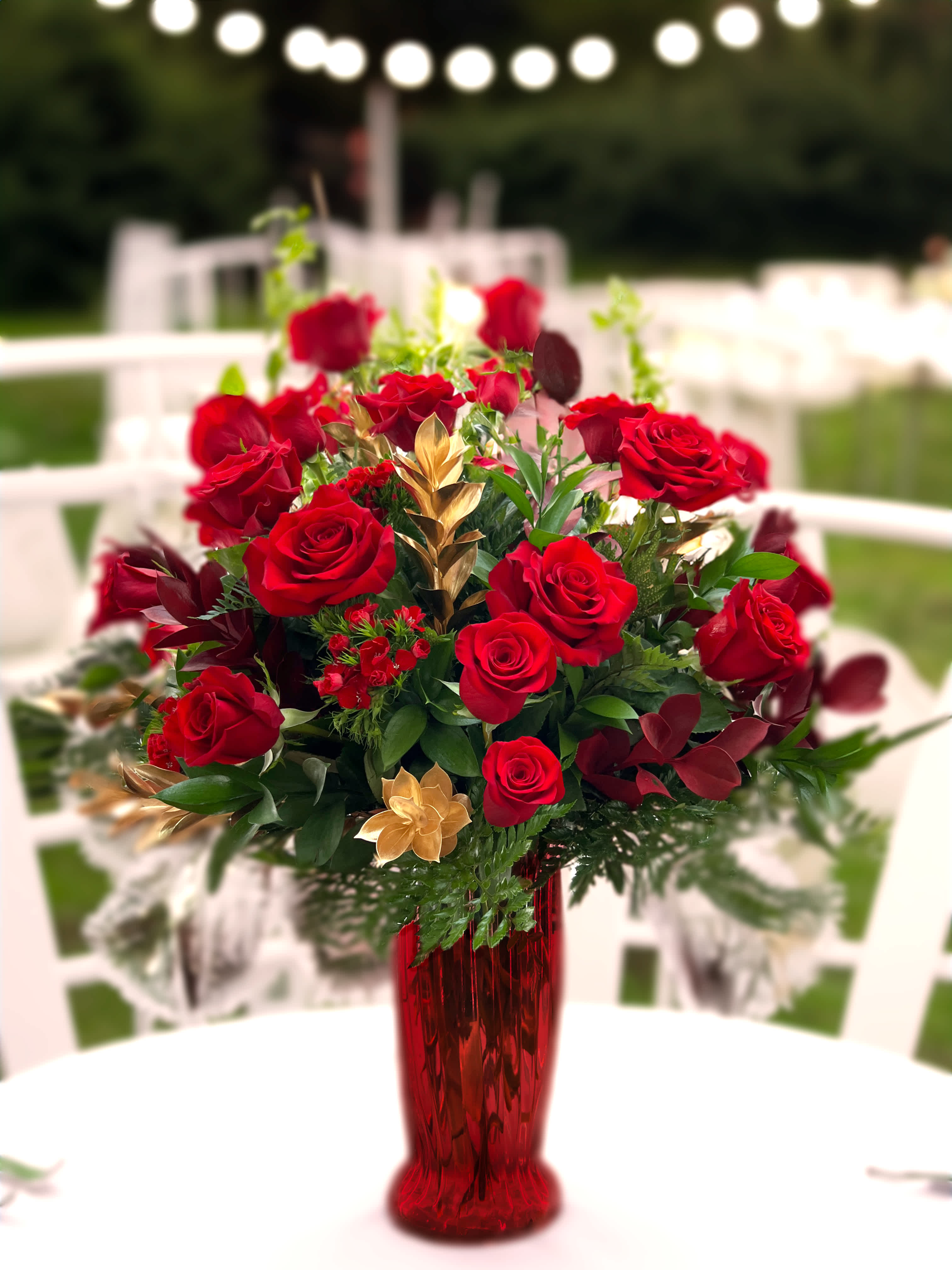 Classic 2 Dozen Long-Stem Red Roses by Dolly's Florist