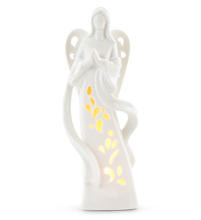 Lighted Angel Figurine by Flowers For Keeps
