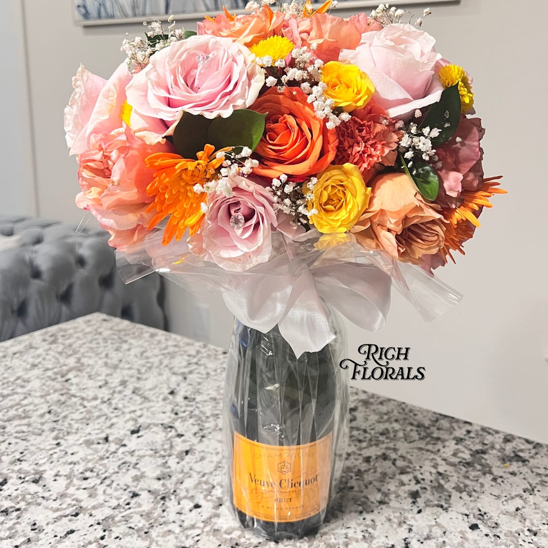 Champagne Bouquet by Rich Florals