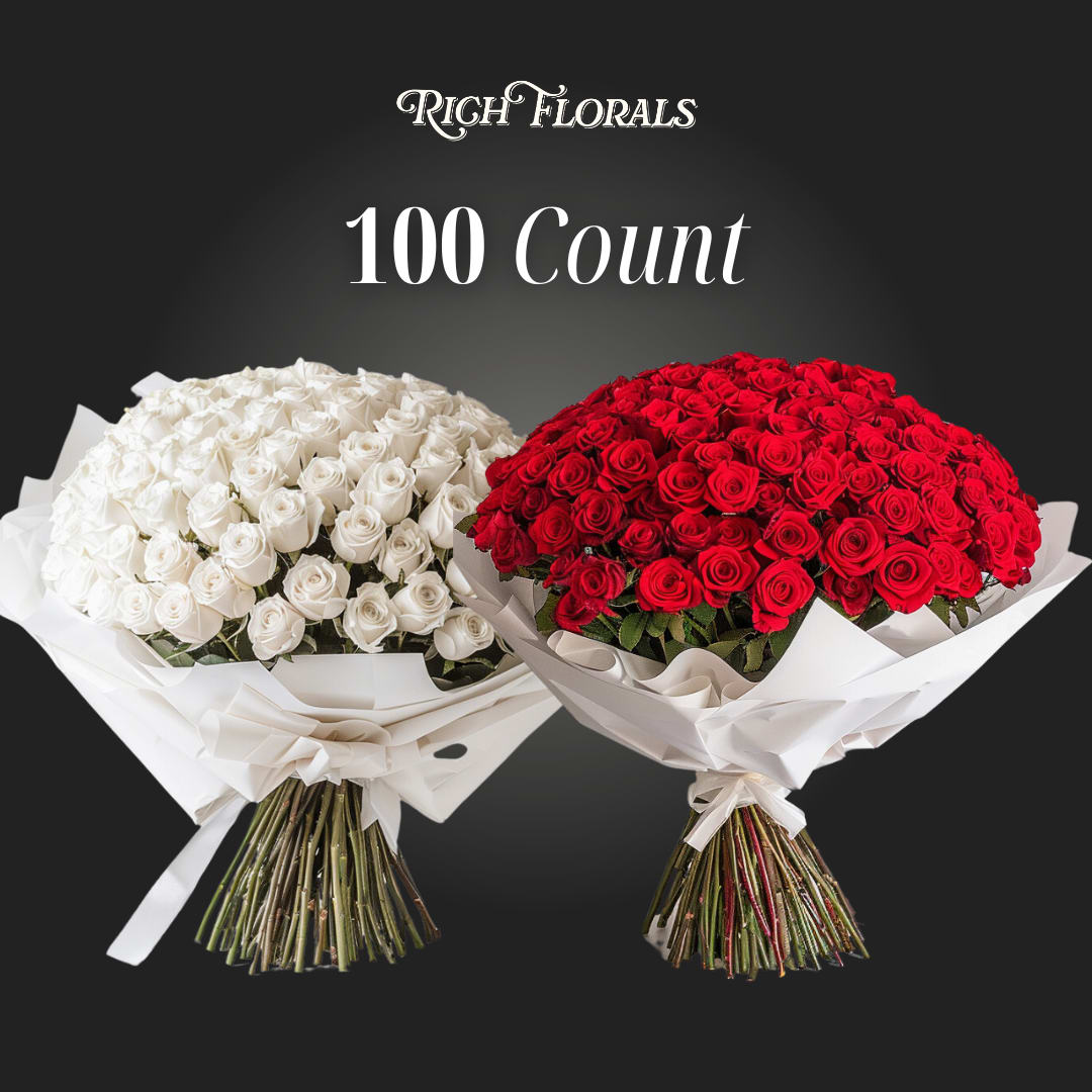 100 Count Rose Bouquet by Rich Florals