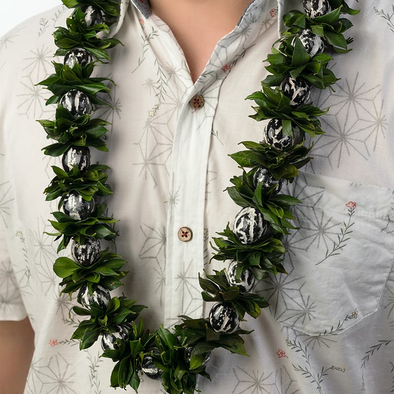 Hawaiian Royal Kukui Nut with Ti leaf Lei in Honolulu, HI | Watanabe ...