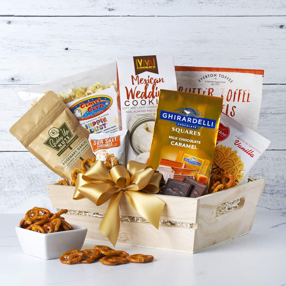 Golden State Sweet and Savory Gift Crate by Napa Sonoma Flowers