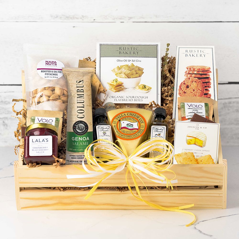 Sonoma Artisan Meat & Cheese Selection Gift Basket in Napa, CA | Napa ...