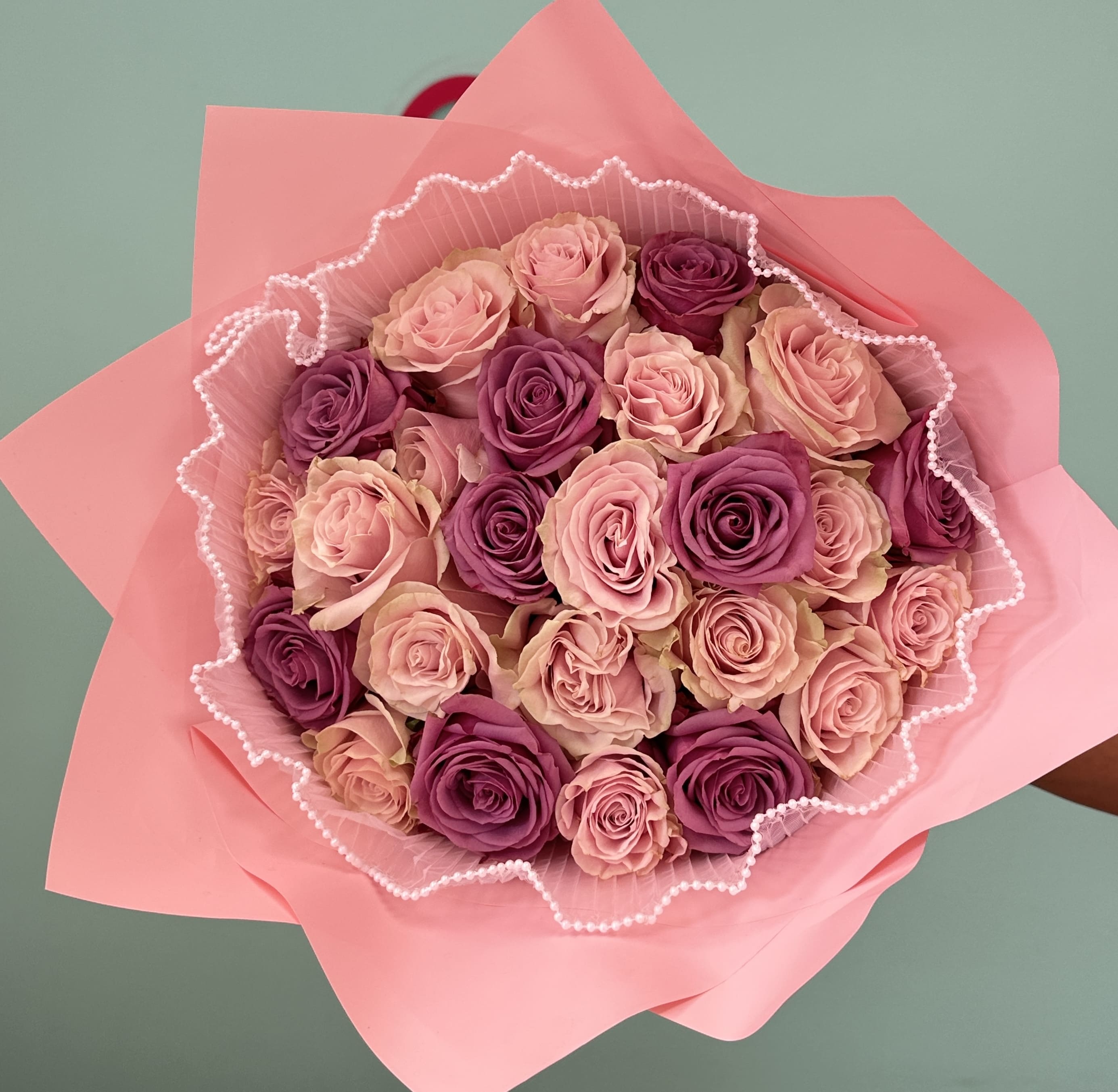 Mix Lilac Roses Bouquet in Miami, FL | FrutiDetails