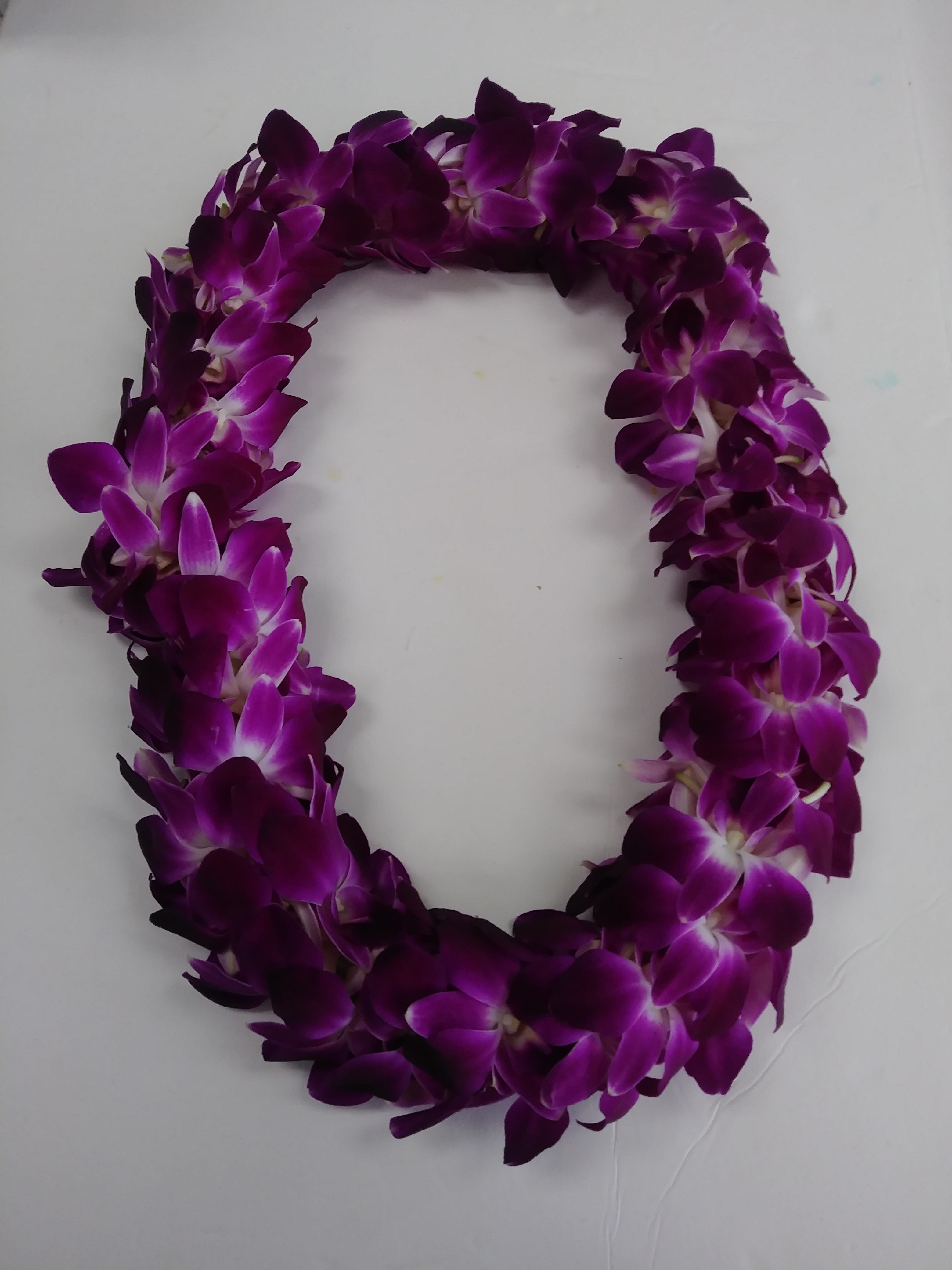 Double Purple Orchid Lei in Carson, CA | Island Leis & Bouquets