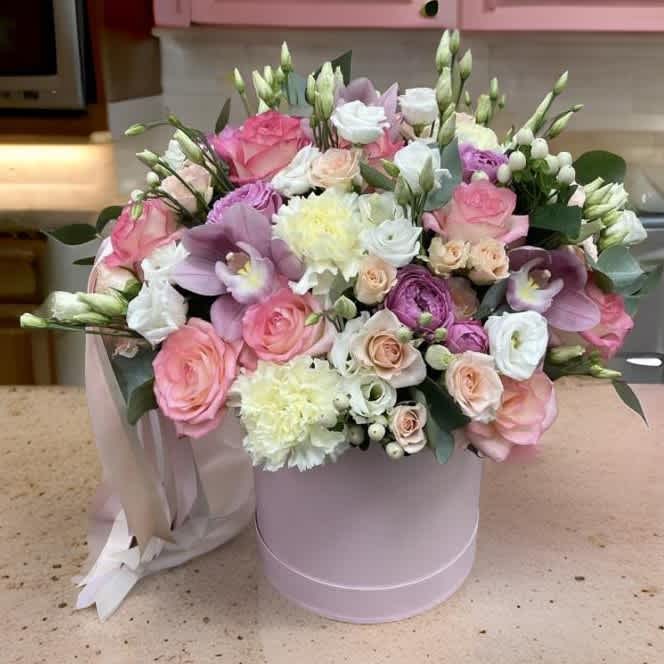 Pastel Flower box by Lotus Event Decor