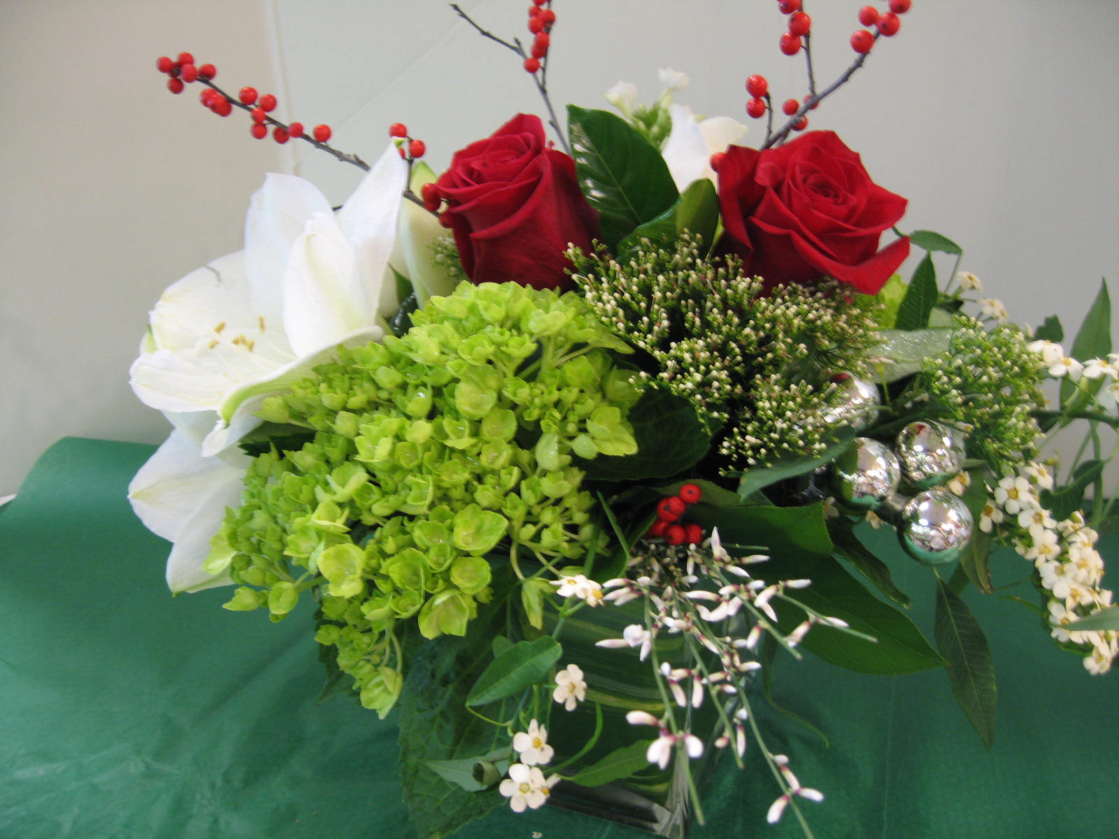 Amaryllis & Roses (Pre-Order) by Blooms at the Hills Florist