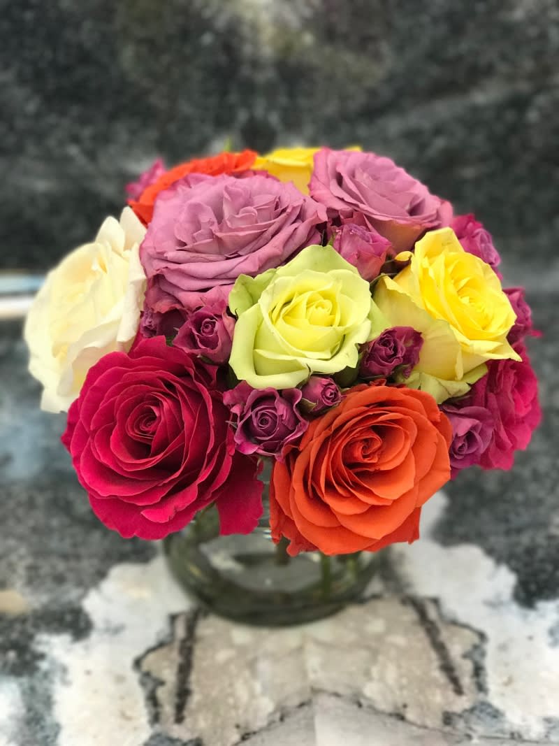 Assorted Rose Pave by Victoria Park Flower Studio