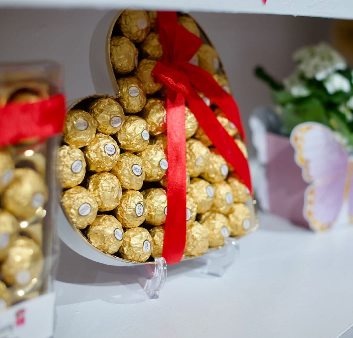 Heart Ferrero Chocolate by Bloom Luxury Box