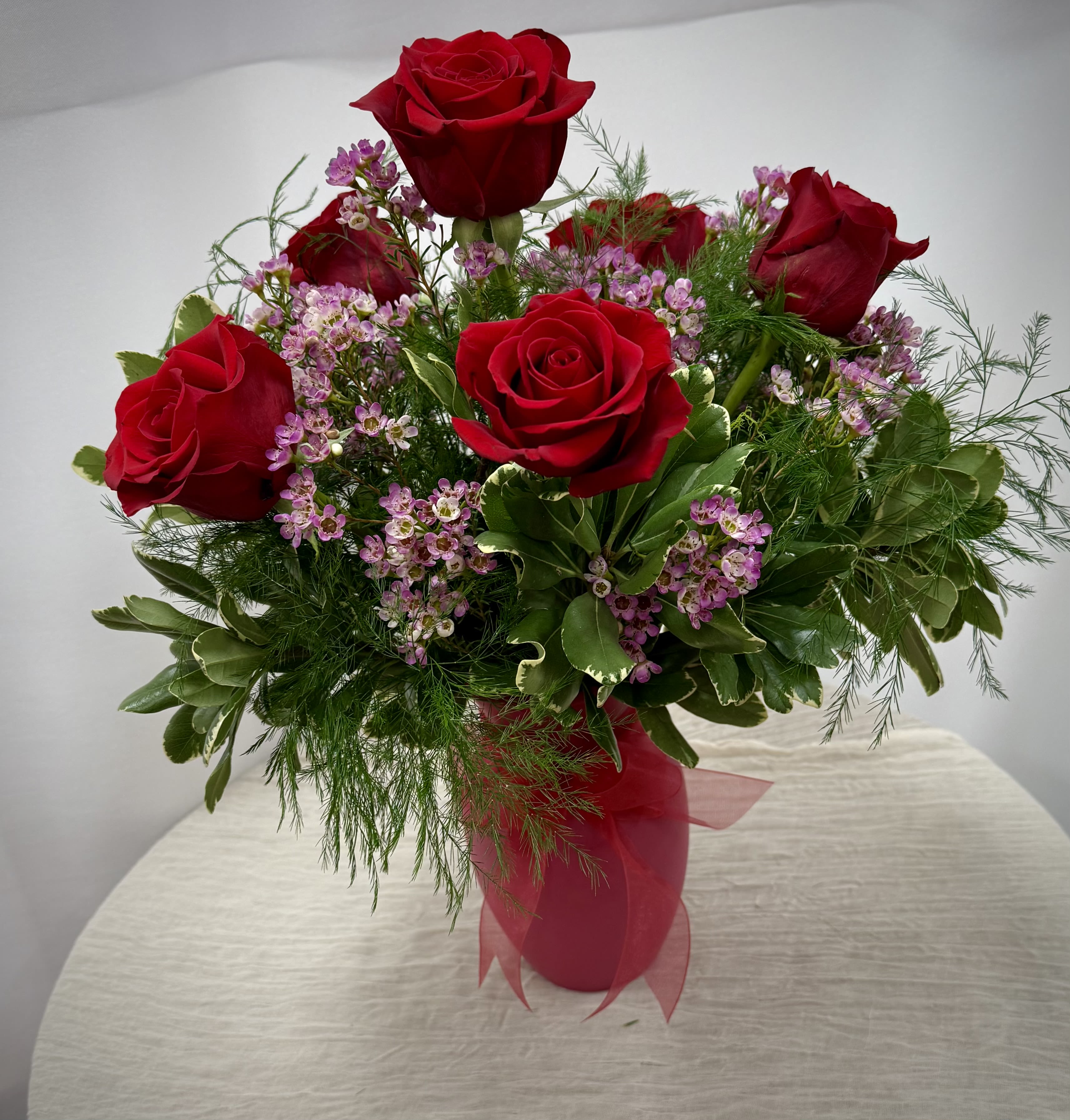 Half Dozen Red Roseby Flower Happy Floral & Gifts