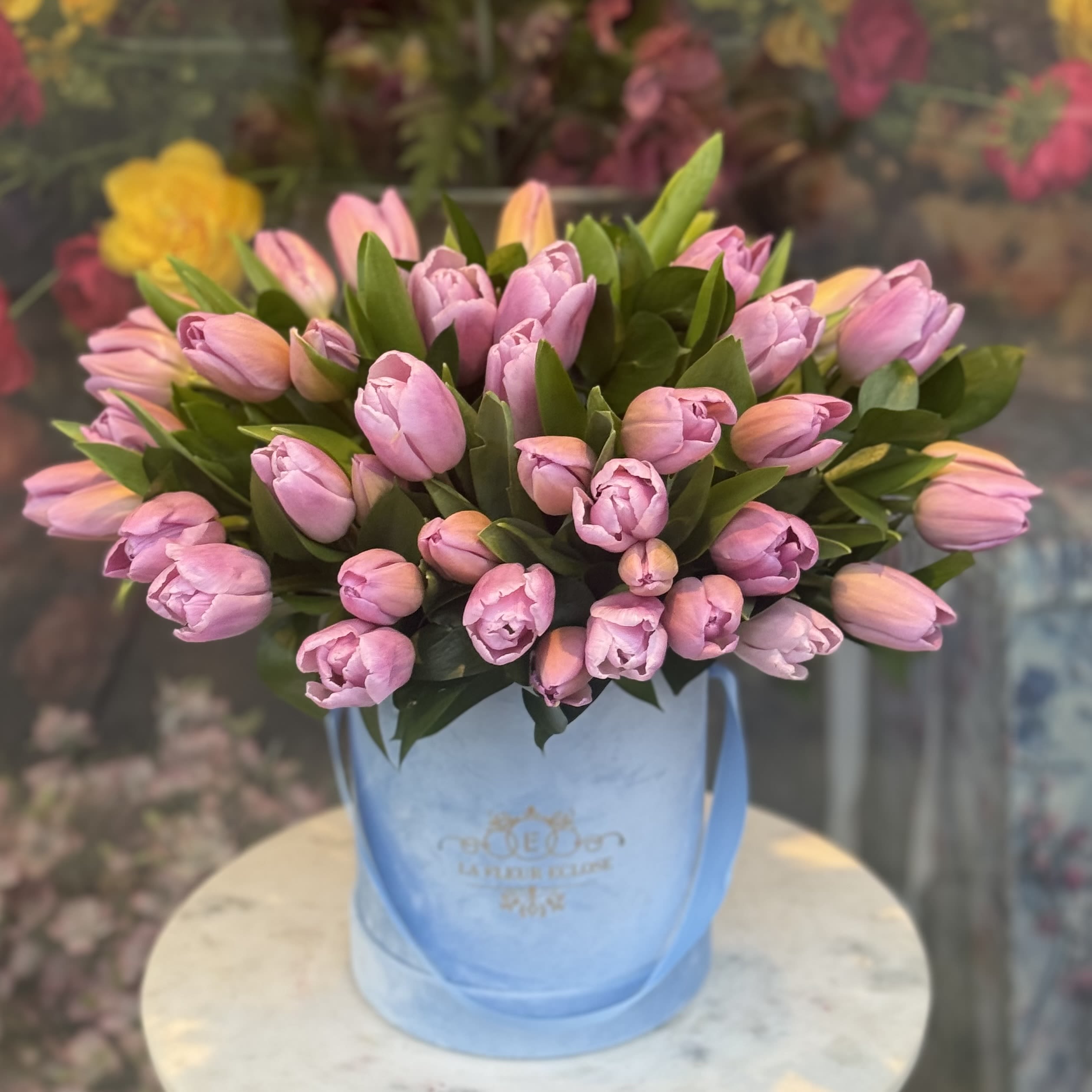 40 Lavender Tulips in Encino, CA | La Fleur Eclose
