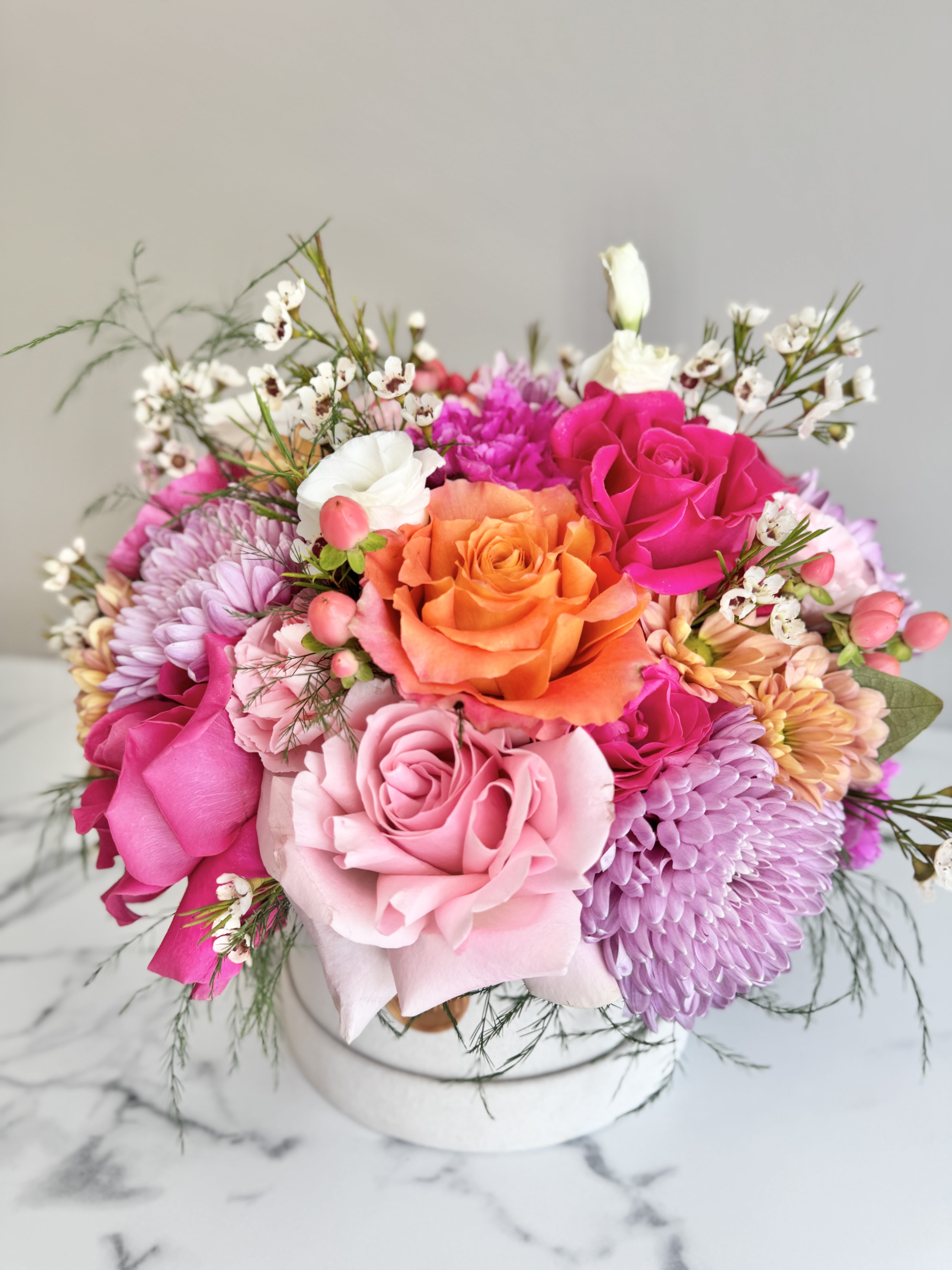 bright flowers bouquet